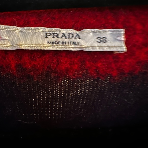 Prada | Sweaters | Prada Black And Red Sweater | Poshmark